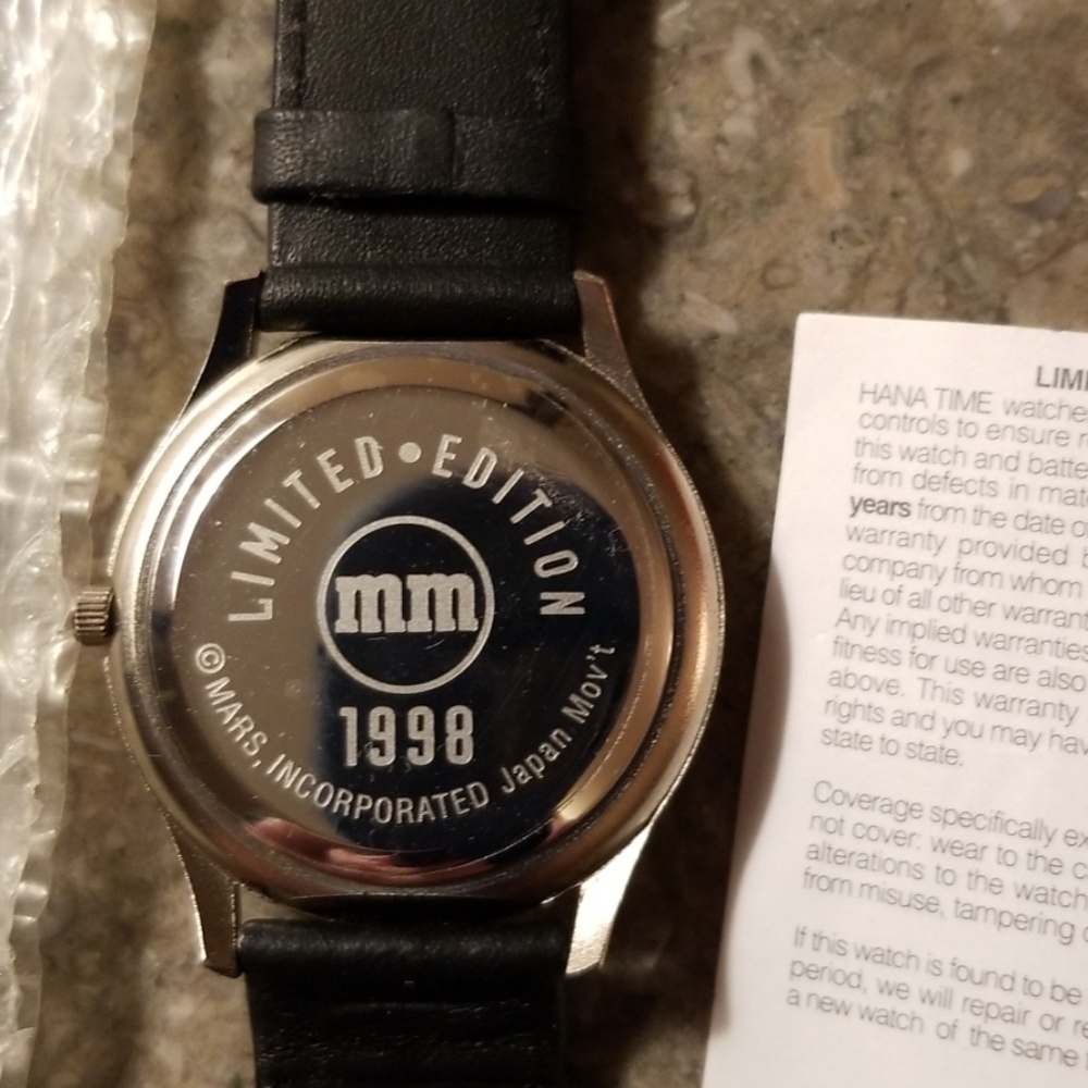 M&M's Watch. The Official Candy Of The Millennium - Gem